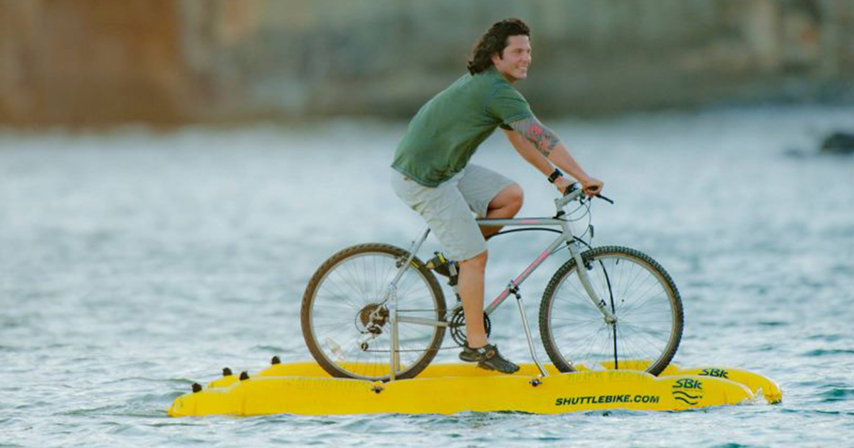 การปั่นจักรยานเหนือผิวน้ำไม่ใช่แค่ความฝันอีกต่อไปด้วย "SHUTTER BIKE ...