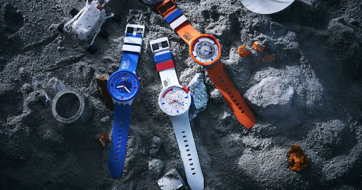 ต้านแรงโน้มถ่วง พุ่งทะยานสู่จักรวาลไปกับ SWATCH 'SPACE COLLECTION'