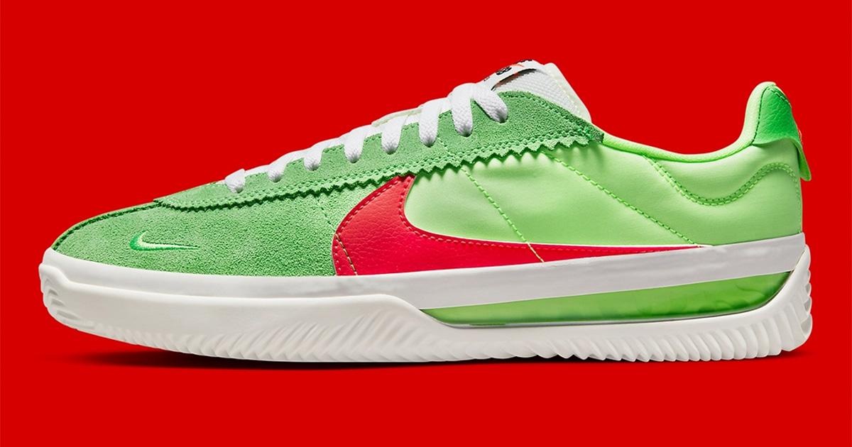 NIKE BLUE RIBBON SB “GRINCH” ซิลลูเอทใหม่ในโทนสีที่ใครเห็นเป็นต้อง “ตก