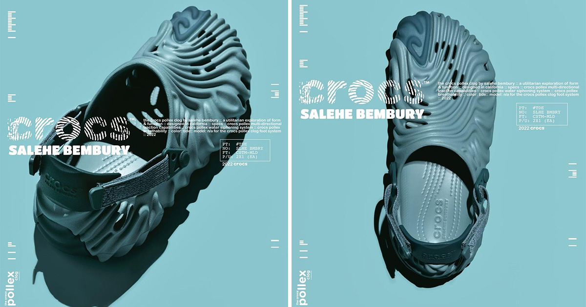 SALEHE BEMBURY X CROCS POLLEX CLOG “TIDE”