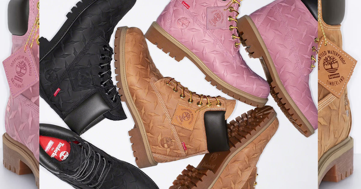 SUPREME X TIMBERLAND พร้อมลุยทุกก้าวด้วยแพตเทิร์นและฟังก์ชันที่ยูนีค